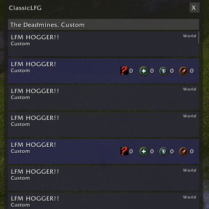 ClassicLFG - World of Warcraft Addons - CurseForge