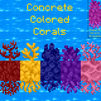 Concrete Colored Corals - Minecraft Resource Packs - CurseForge