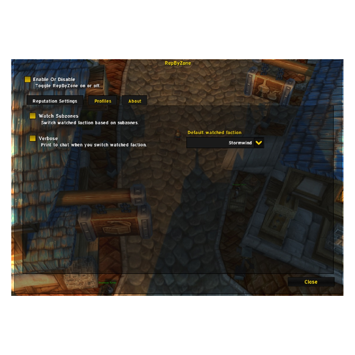 RepByZone - Addons - World of Warcraft