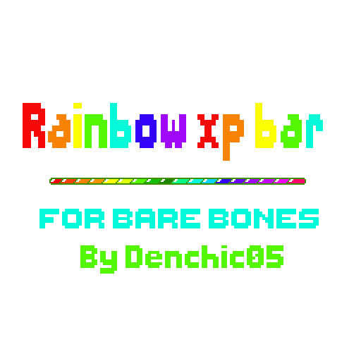 Rainbow xp bar for Bare bones - Resource Packs - Minecraft - CurseForge