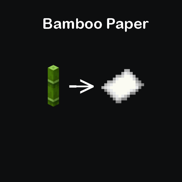 Bamboo Paper Screenshots Customization Minecraft