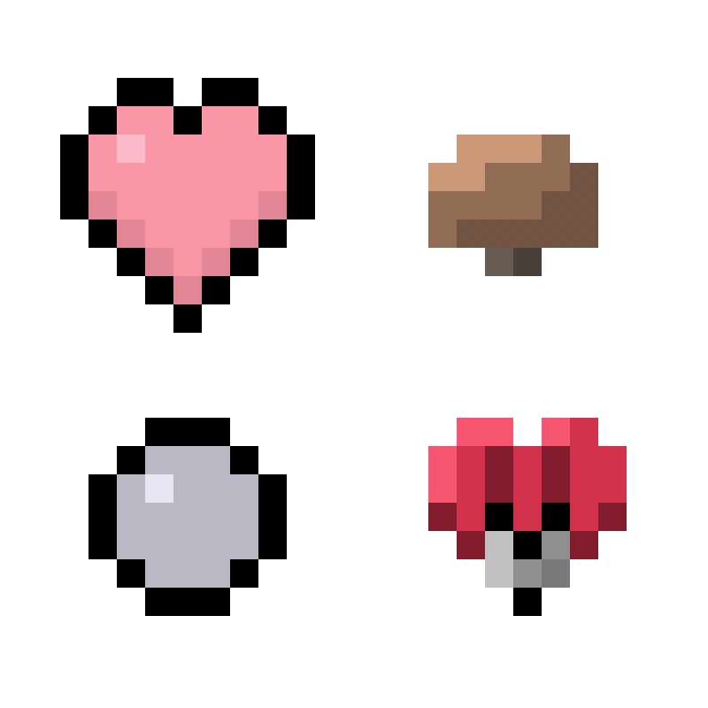 Pink Hearts & Mushrooms GUI - Minecraft Resource Packs - CurseForge