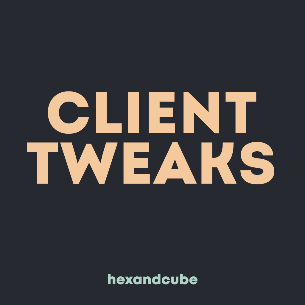 Hexandcube's Client Tweaks - Modpacks - Minecraft - CurseForge