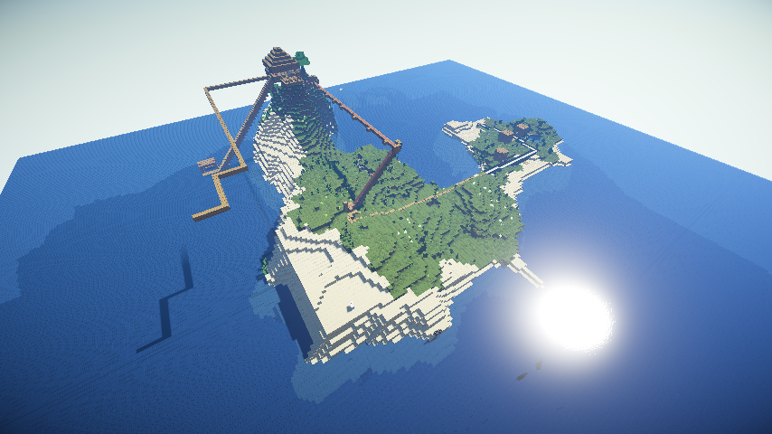 a world that's beautiful with shaders and custom NPCs - Minecraft ...
