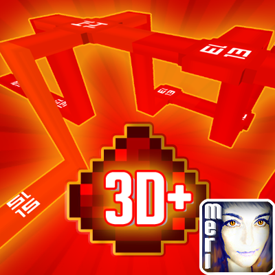 REDSTONE DUST POWER LEVEL DISPLAY 3D Models 64px modern LED Cable Look ...