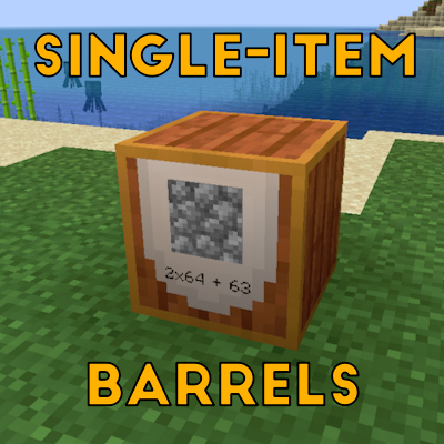 [Forge] Single-Item Barrels Mod - Files - Minecraft Mods - CurseForge