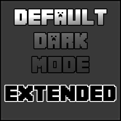 Default Dark Mode Extended - Minecraft Resource Packs - CurseForge