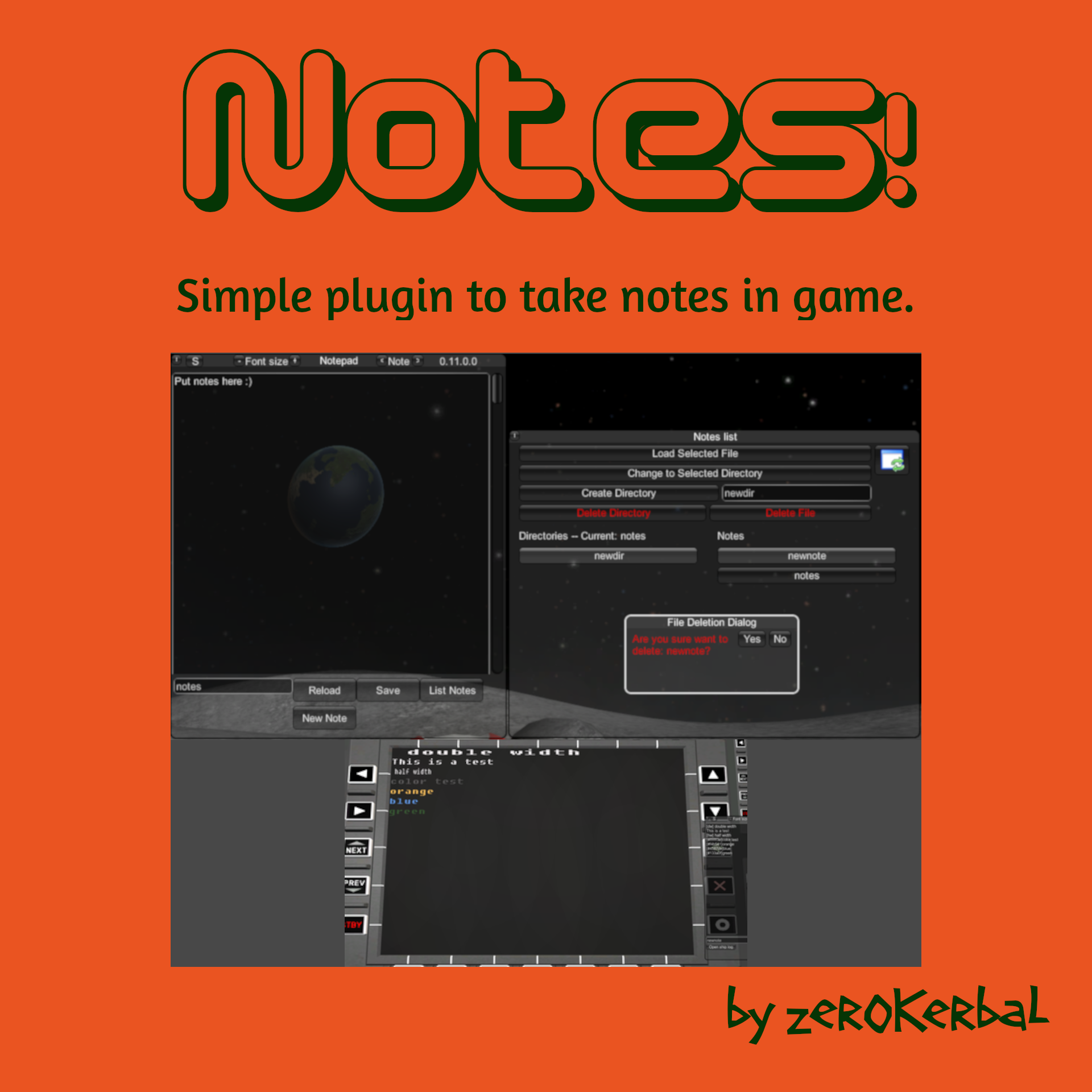 Install Notes! (formerly KSP_notes) - Kerbal Space Program Mods ...