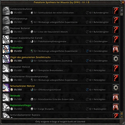 Protoform Synthesis - Files - World of Warcraft Addons - CurseForge