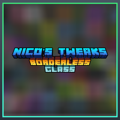 BorderlessGlass - Resource Packs - Minecraft - CurseForge
