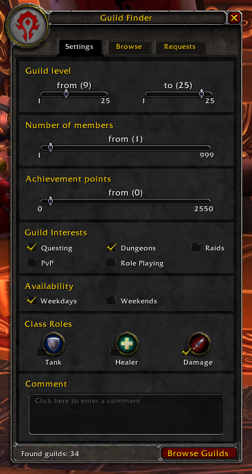 Guild Finder - World of Warcraft Addons - CurseForge