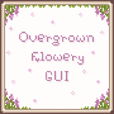 Overgrown Flowery GUI BE - Minecraft Bedrock Addons - CurseForge