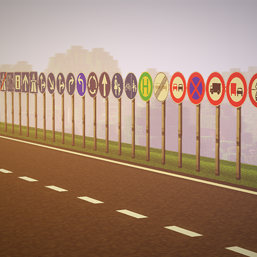 Road signs - Minecraft Mods - CurseForge
