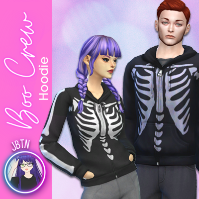 [JBTN] Boo Crew Hoodie Couples Set - The Sims 4 Create a Sim - CurseForge