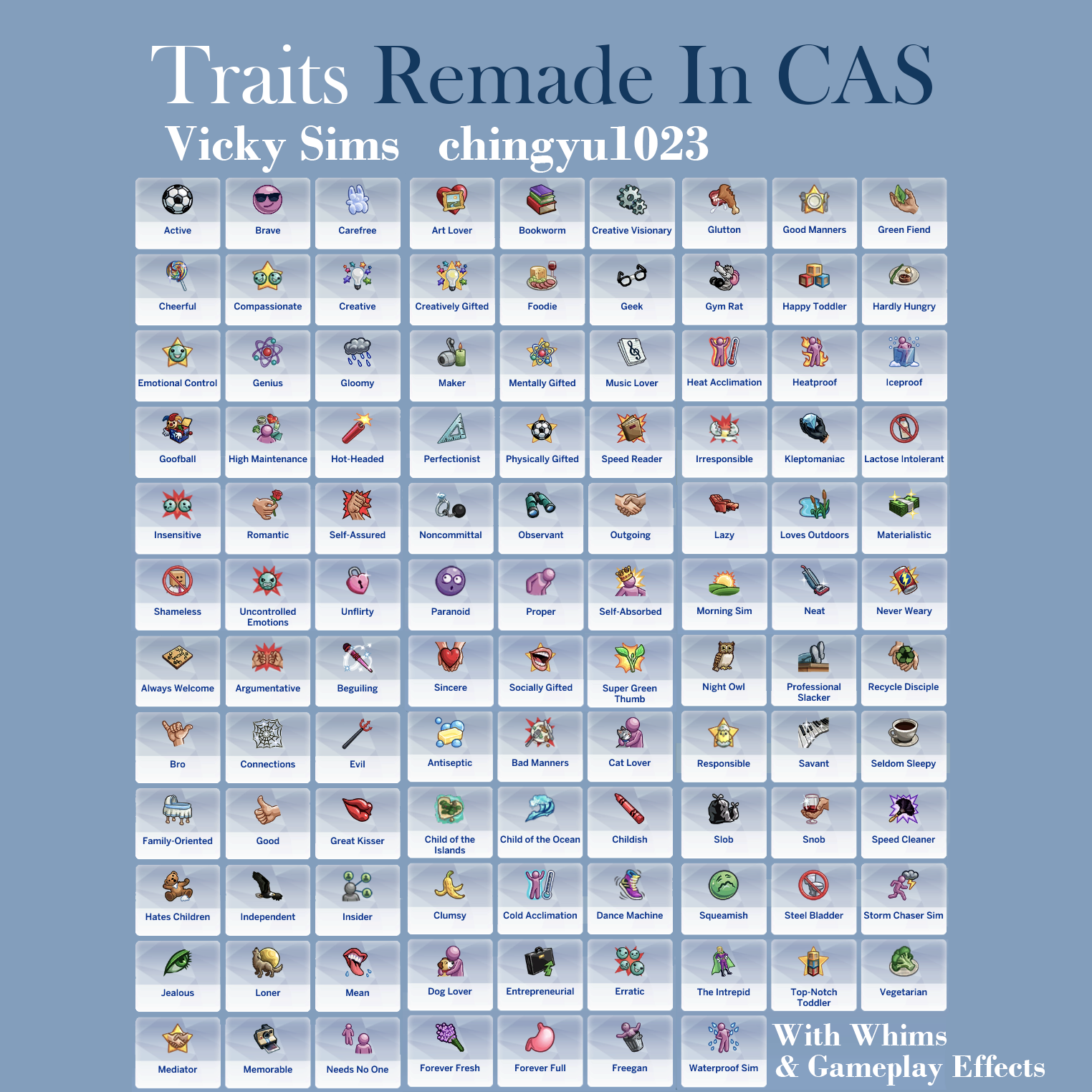 The Sims 4 Traits Remade In CAS 1 90 375 Download On ModfouU