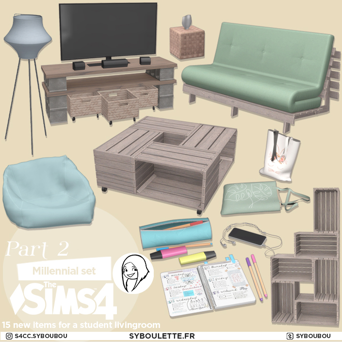 Millennial Part 2: The livi... - Build / Buy - The Sims 4 - CurseForge