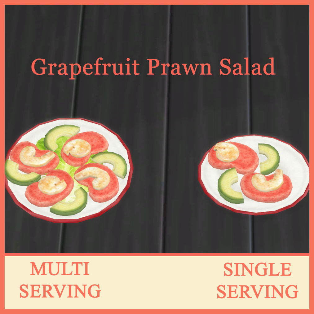 GRAPEFRUIT PRAWN SALAD - Files - The Sims 4 Mods - CurseForge