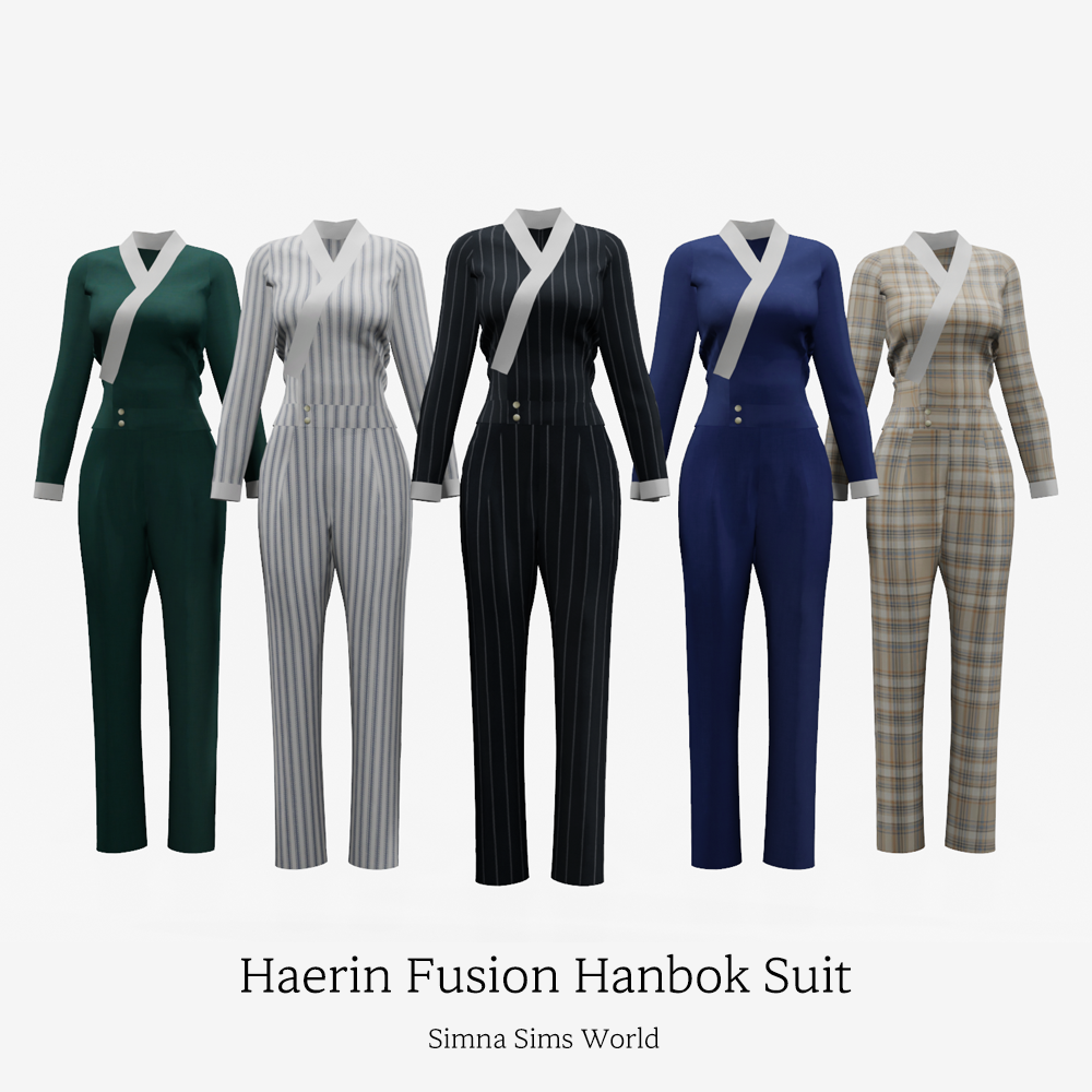 Haerin Fusion Hanbok Suit - The Sims 4 Create a Sim - CurseForge