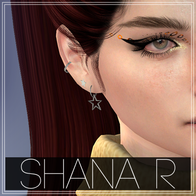 Shana Earrings R - The Sims 4 Create a Sim - CurseForge