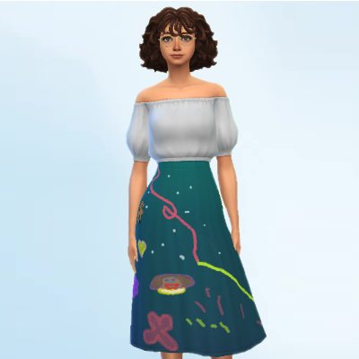 Mirabel Skirt - The Sims 4 Create a Sim - CurseForge