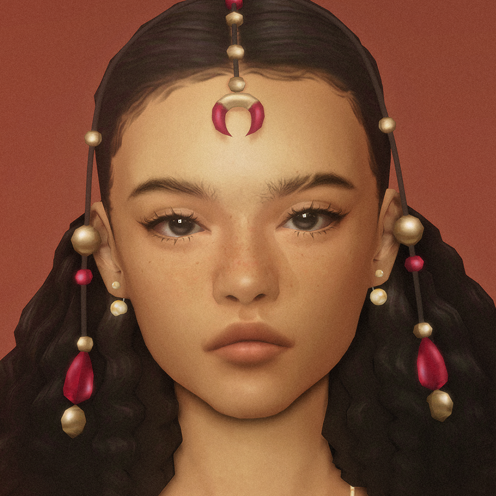 Flora Hair and Headpiece - The Sims 4 Create a Sim - CurseForge