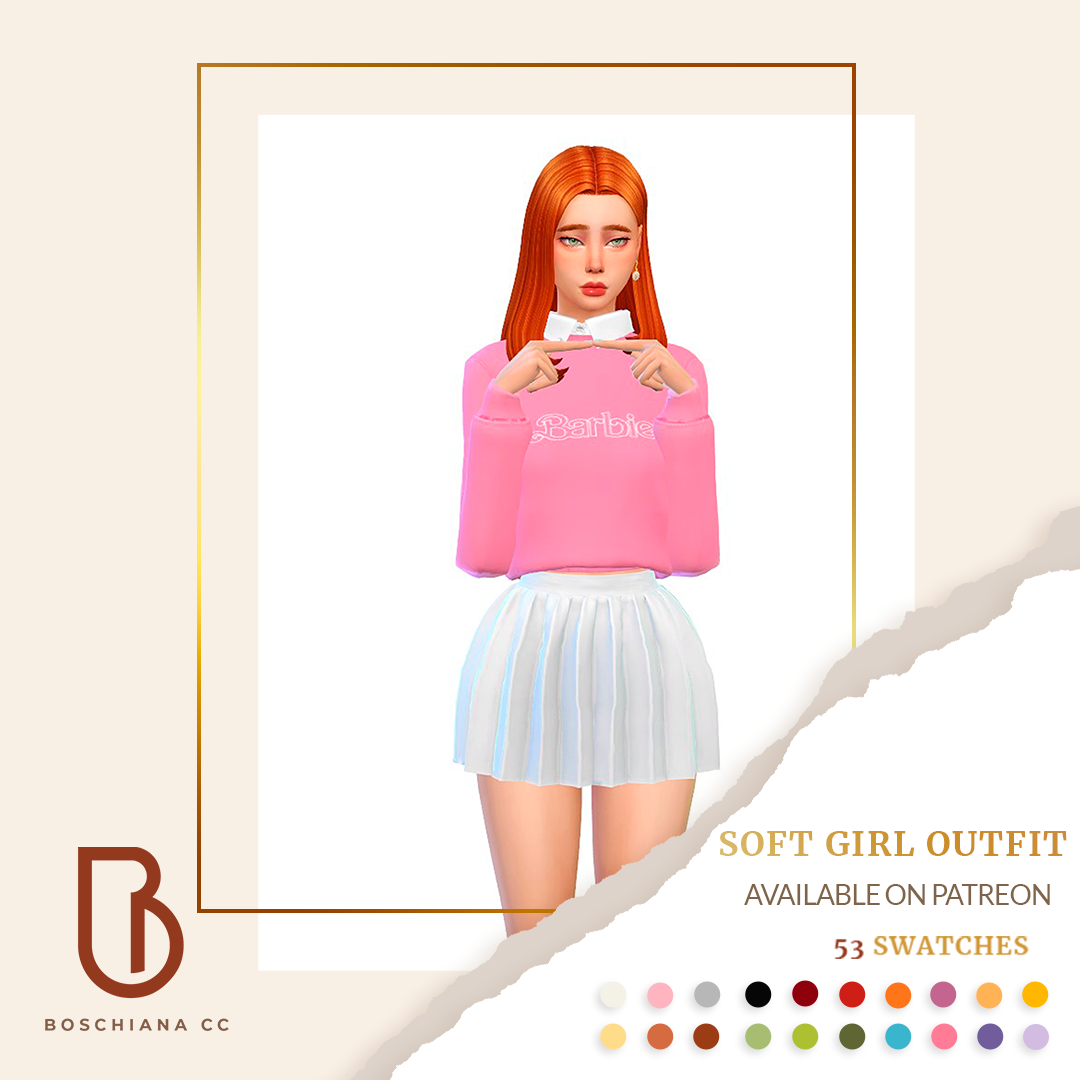 Soft Girl Outfit 👑 - The Sims 4 Create a Sim - CurseForge