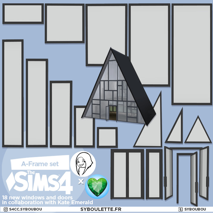 Download - A-frame set - Build / Buy - The Sims 4 - CurseForge