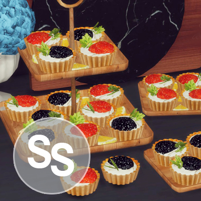 Tartlets with Red and Black Caviar - The Sims 4 Mods - CurseForge
