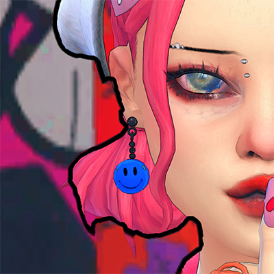 SMILEY EARRINGS ˗ˏˋ ♡ ˎˊ˗ - The Sims 4 Create a Sim - CurseForge