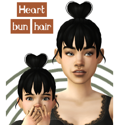 Heart Bun - The Sims 4 Create a Sim - CurseForge