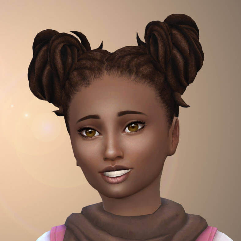 Buns Dreads for Girls - The Sims 4 Create a Sim - CurseForge