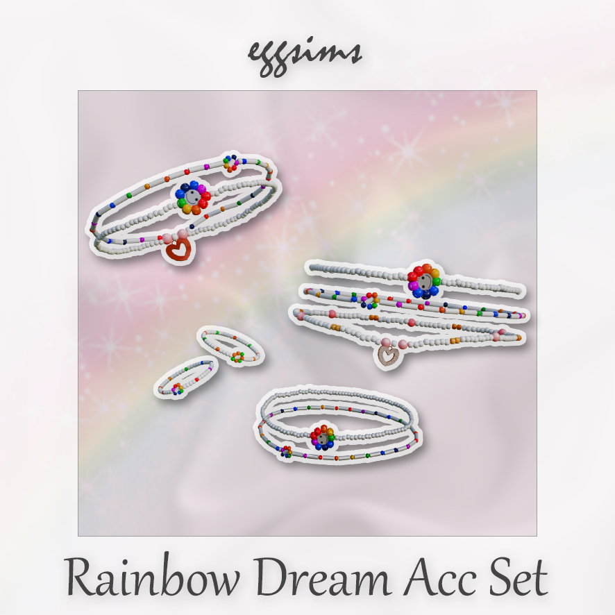 Rainbow Dream Acc Set - Files - The Sims 4 Create a Sim - CurseForge