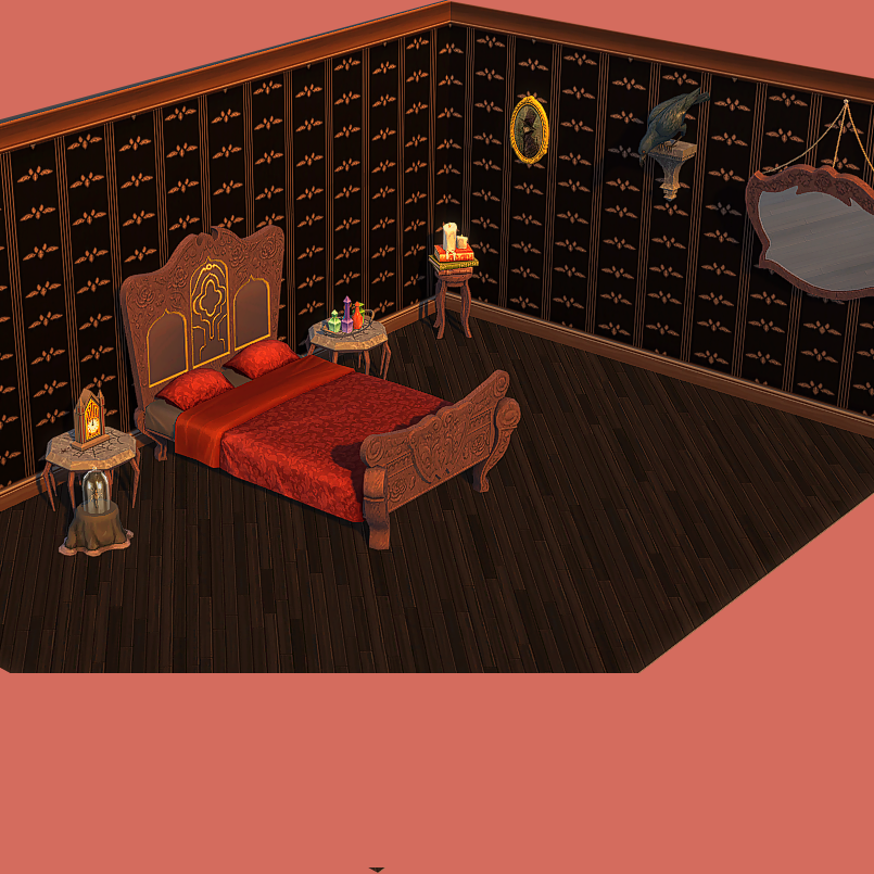 Gothique bedroom - Files - The Sims 4 Build / Buy - CurseForge
