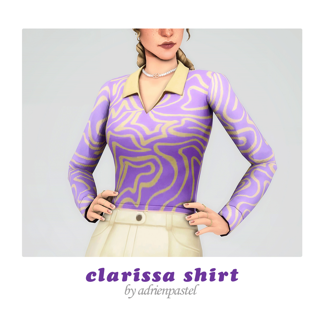 Clarissa Shirt - The Sims 4 Create a Sim - CurseForge