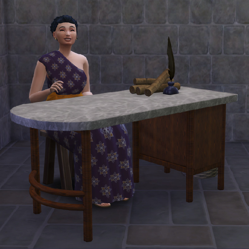 Manthos Lykeion Principal's desk - The Sims 4 Build / Buy - CurseForge