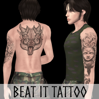 Beat it Tattoo - The Sims 4 Create a Sim - CurseForge