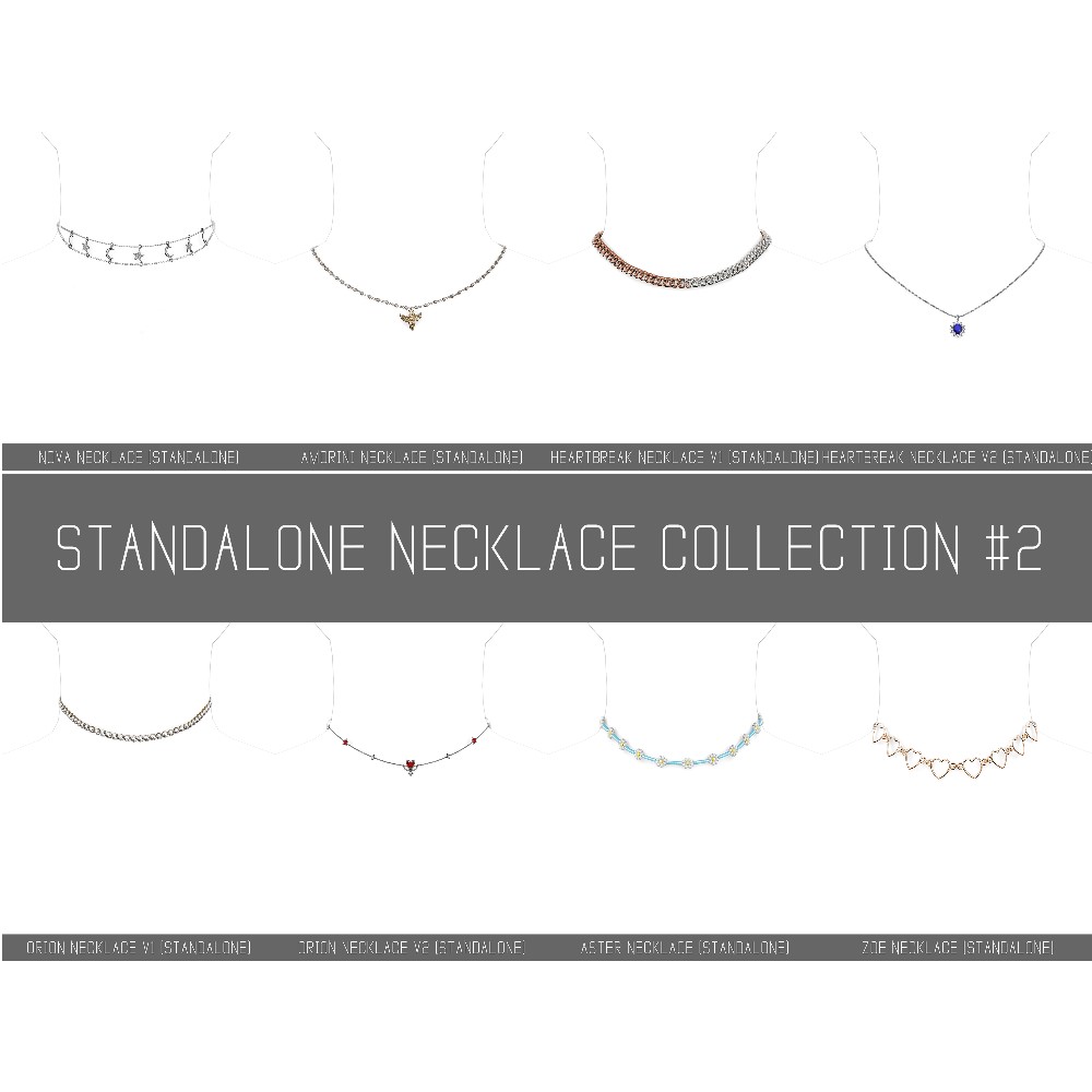 Simpliciaty's Standalone Necklace Collection #2 - The Sims 4 Create a ...