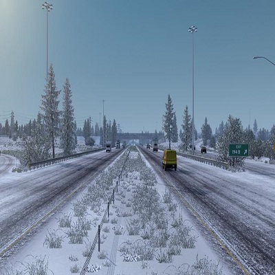 Frosty Winter Weather mod - American Truck Simulator Mods - CurseForge