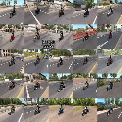 MOTORCYCLE TRAFFIC PACK(ATS) BY JAZZYCAT - Files - American Truck ...