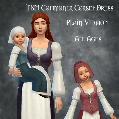 TSM Commoner Corset Dress Plain - The Sims 4 Create a Sim - CurseForge