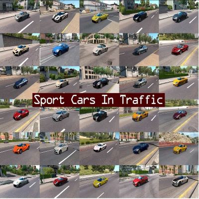 sport cars traffic pack trafficmaniac custom - American Truck Simulator ...