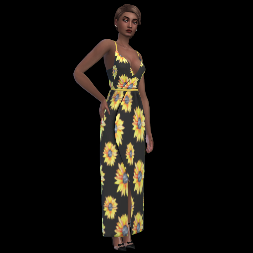 Sunflower Summer Dress - Create a Sim - The Sims 4 - CurseForge