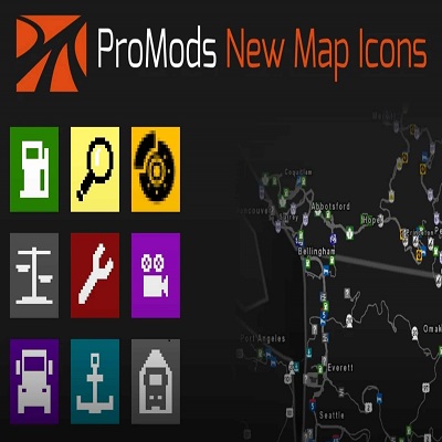 promods new map icons American Truck Simulator Mods - CurseForge