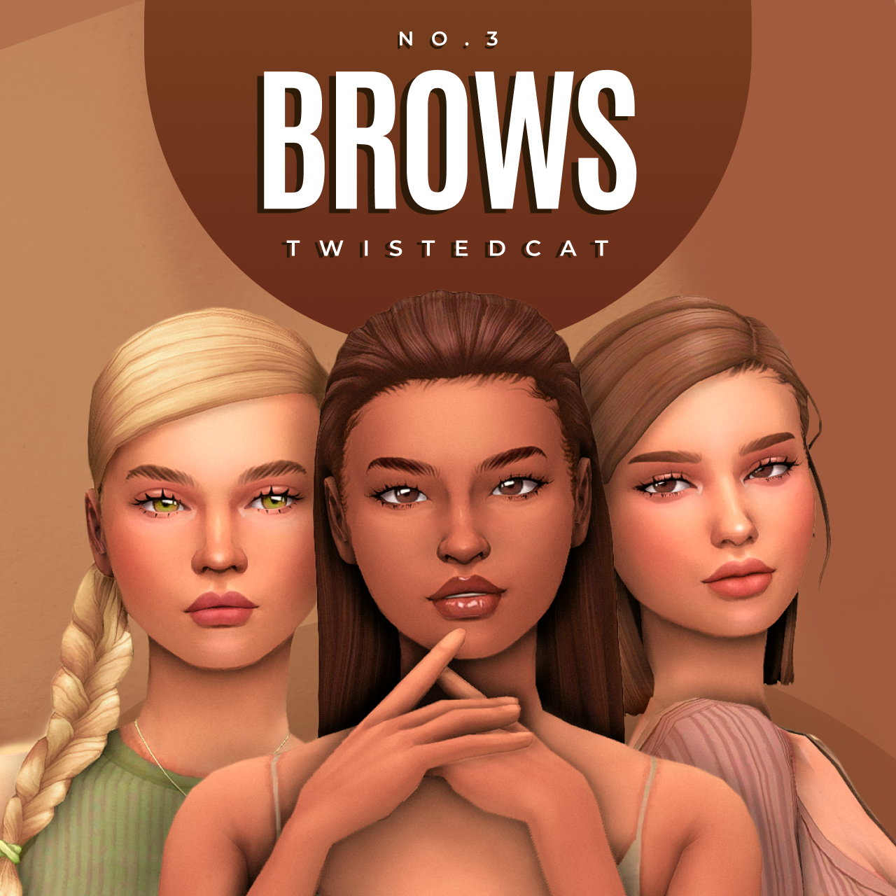 Eyebrow set NO3 - Create a Sim - The Sims 4 - CurseForge