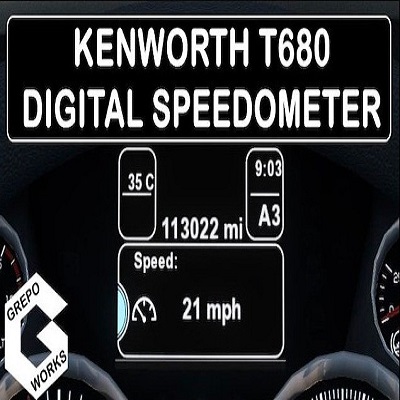 Kw t8 digital speedometer - American Truck Simulator Mods - CurseForge