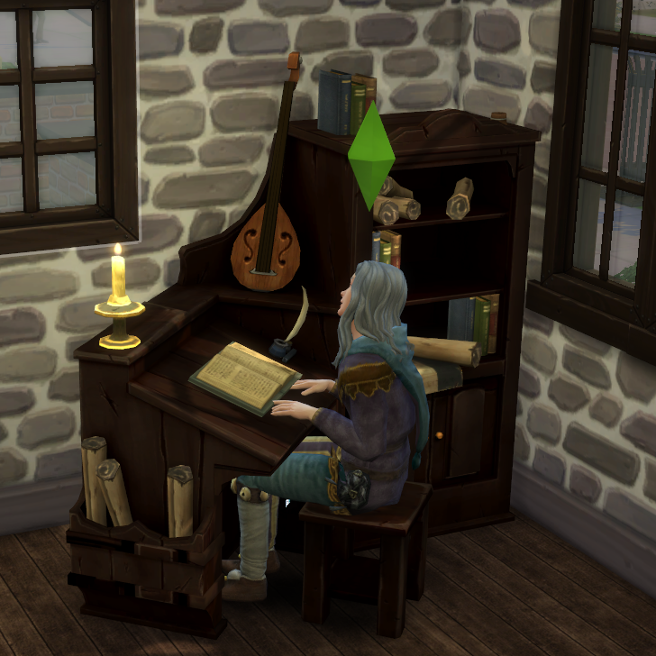 TSM Bard Archive Desk and more - The Sims 4 Build / Buy - CurseForge