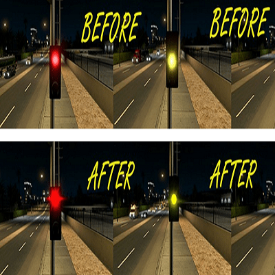 new traffic lights flare - American Truck Simulator Mods - CurseForge