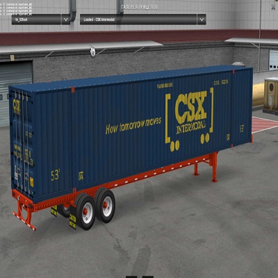 foot containers trailer - Mods - American Truck Simulator - CurseForge