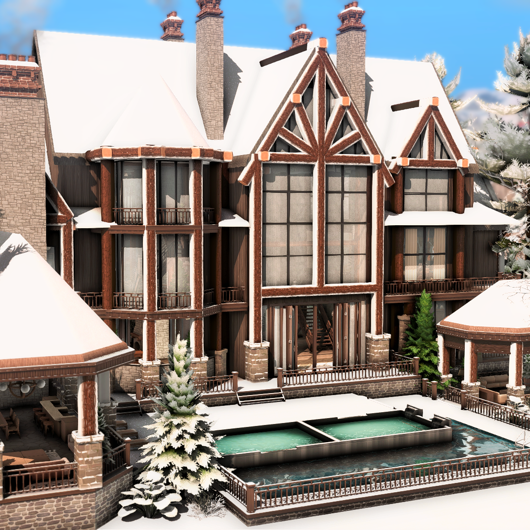 Mountain Log Cabin - Files - The Sims 4 Rooms / Lots - CurseForge