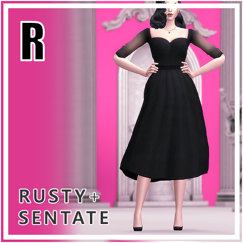Misty Dress - Rusty x Sentate Collaboration - The Sims 4 Create a Sim ...